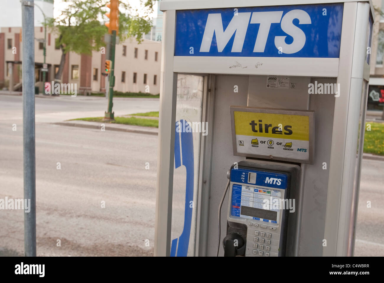 An MTS Public Phone is pictured in Winnipeg Stock Photo - Alamy