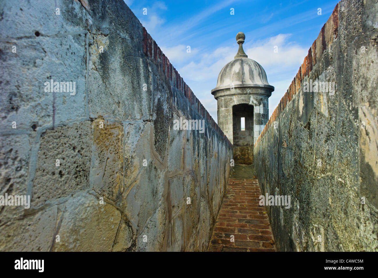 Puerto Rico,Old San Juan,El Morro Fortress,Sentry post Stock Photo - Alamy
