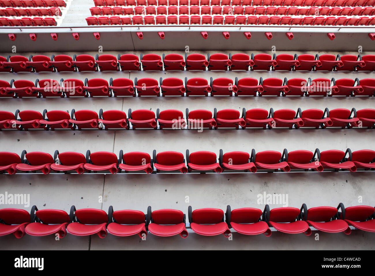 Empty seats in a football stadium Stock Photo - Alamy