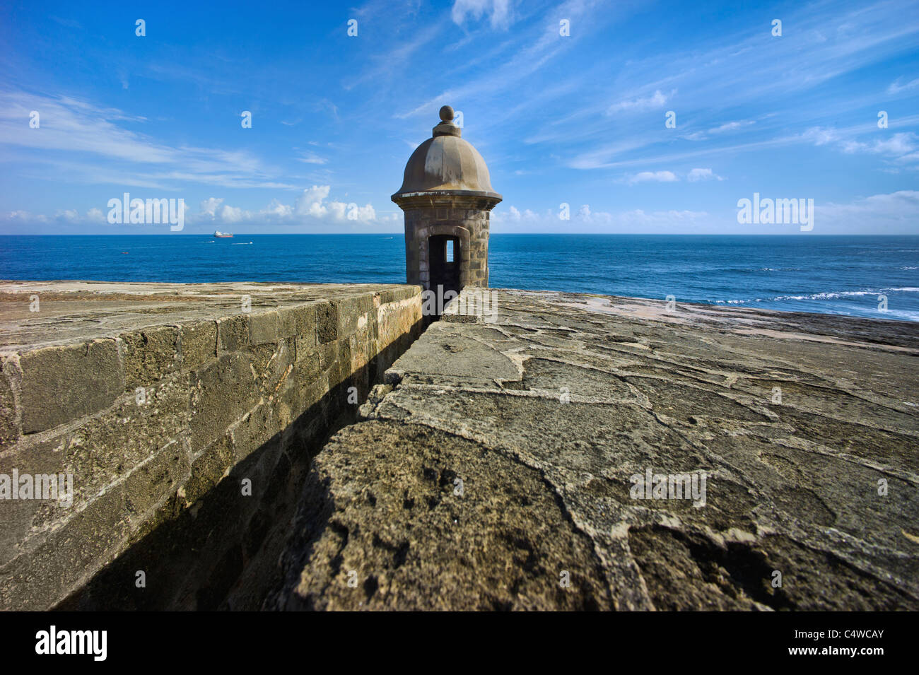 Puerto Rico,Old San Juan,El Morro Fortress,Sentry post Stock Photo - Alamy