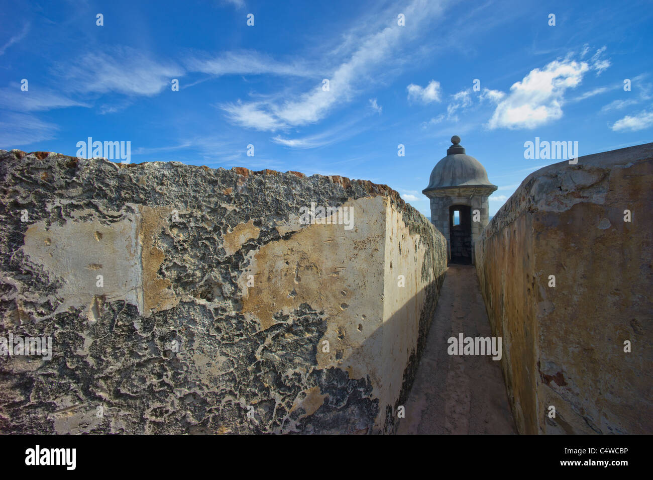 Puerto Rico,Old San Juan,El Morro Fortress,Sentry post Stock Photo - Alamy