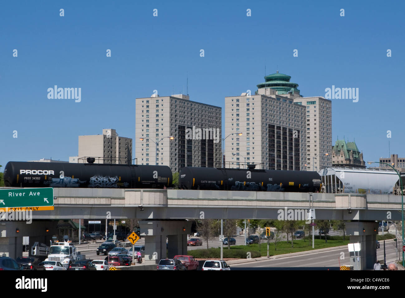Procor rail cars are pictured in Winnipeg Stock Photo - Alamy
