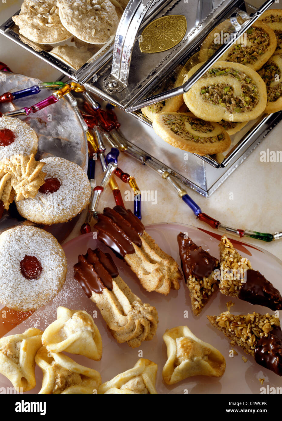 Tableau: Several kinds of German pastry Stock Photo - Alamy