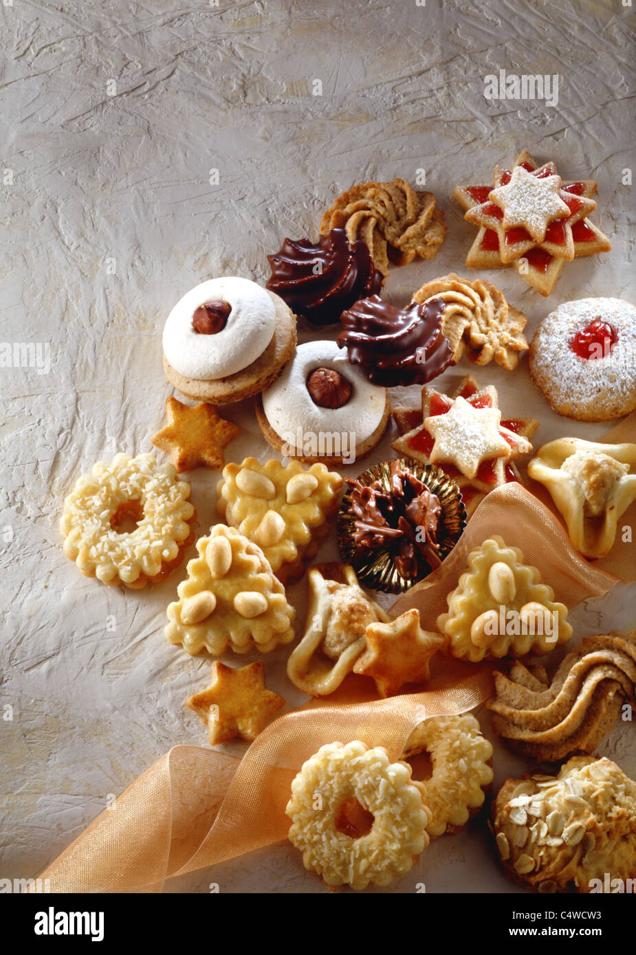 Tableau: Several kinds of German pastry Stock Photo - Alamy