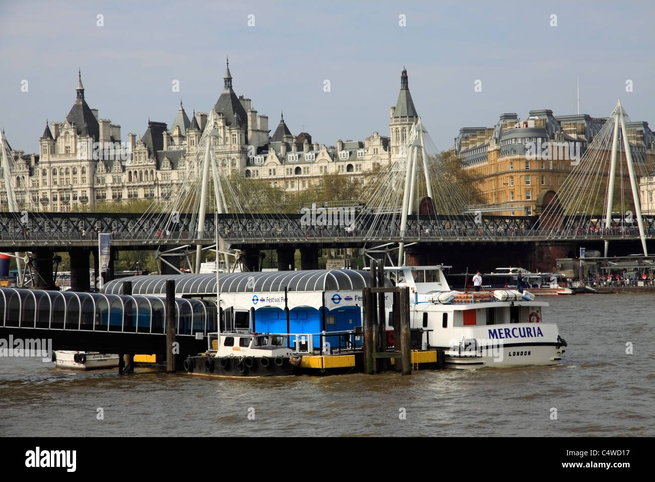 Golden jubilee boat london thames hi-res stock photography and images ...