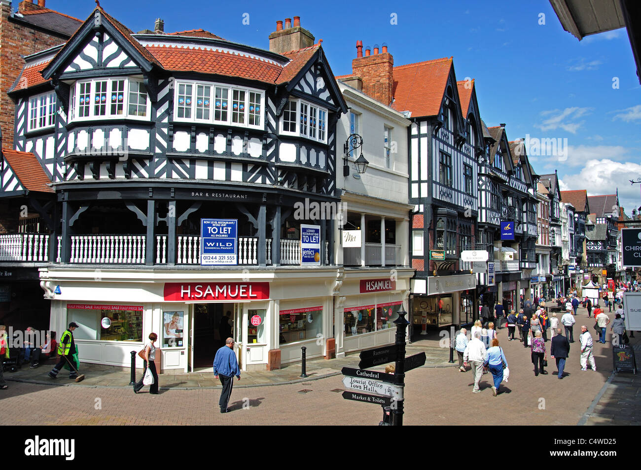The Rows, Eastgate Street, Chester, Cheshire, England, United Kingdom ...