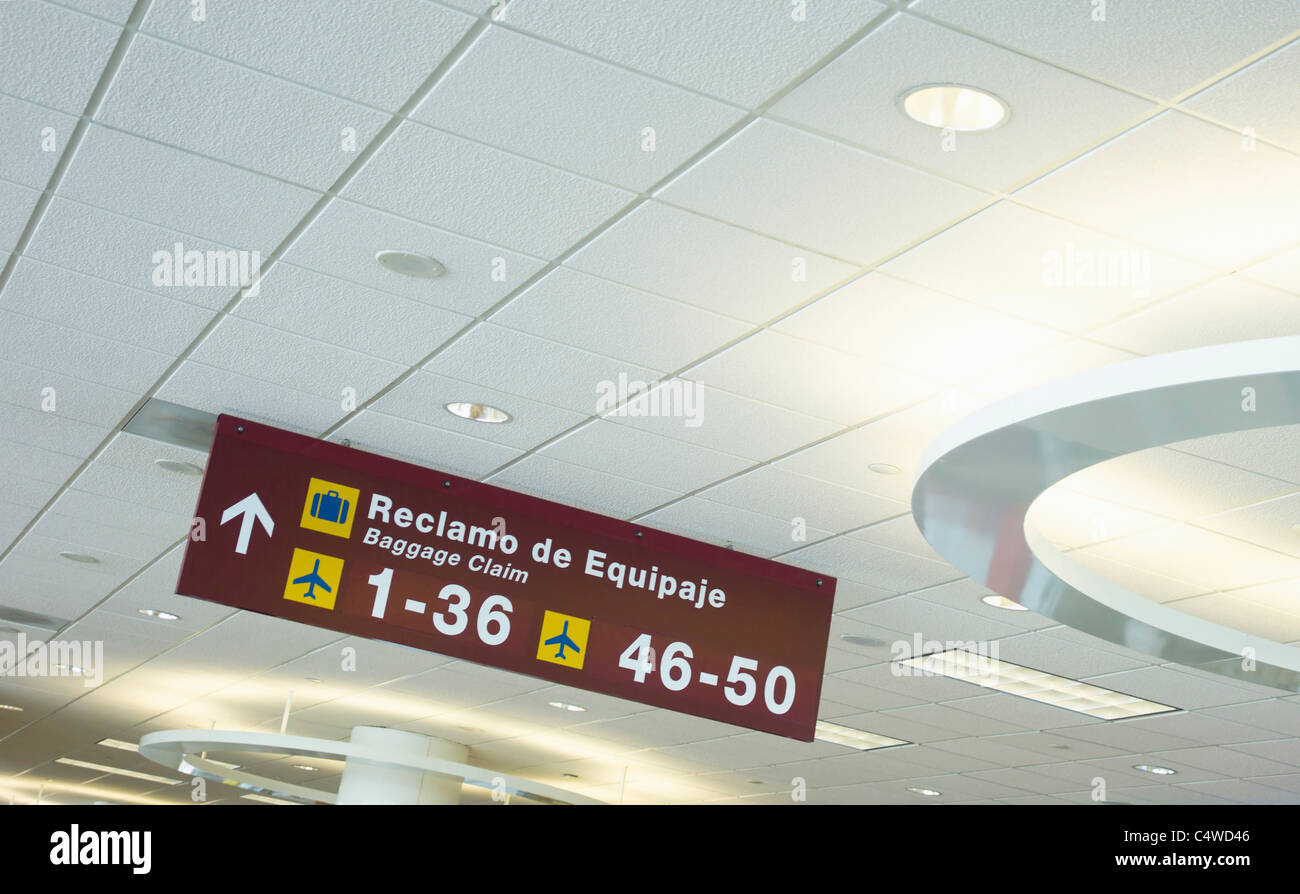 Information sign on airport Stock Photo - Alamy