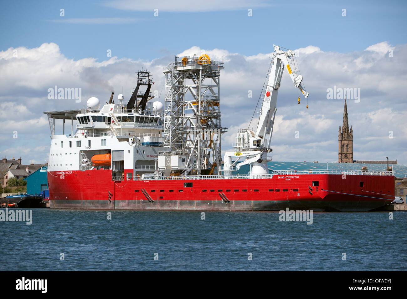 deep water well intervention vessel Skandi Constructor alongside quay ...