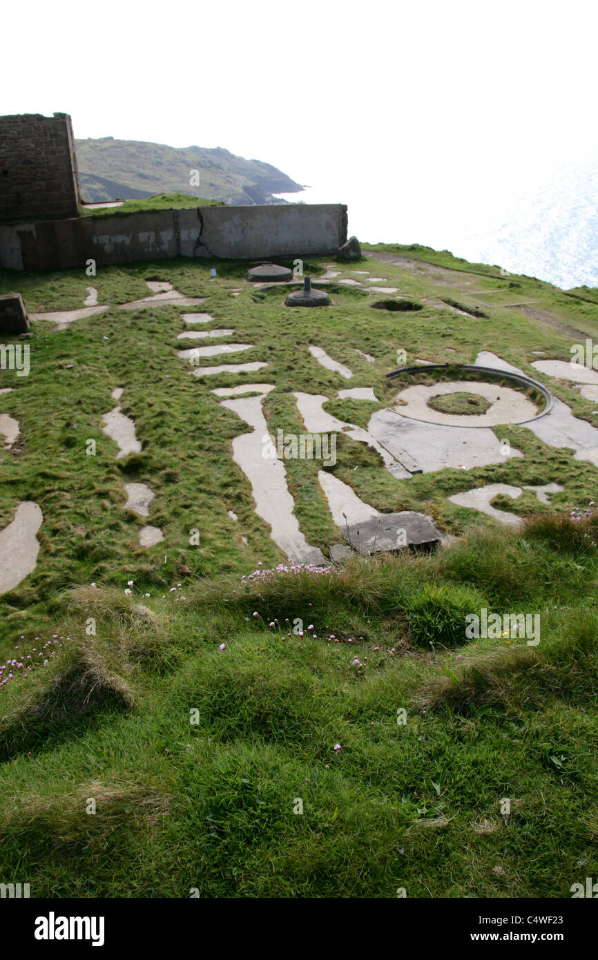 The Remains of World War 2 Anti-aircraft Gun Emplacements, Levant ...