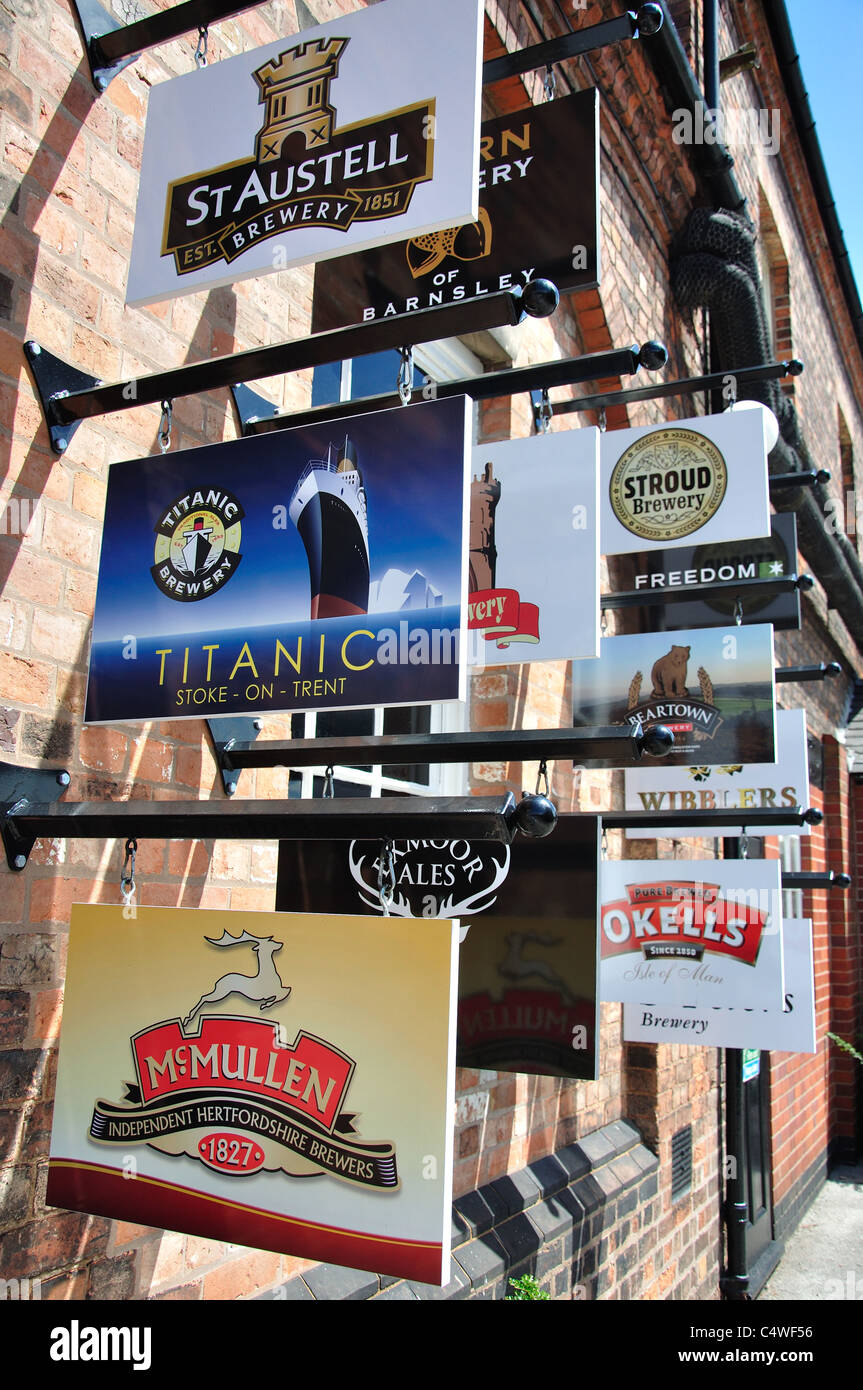 Brewery signs on wall, The National Brewery Centre, Horninglow Street ...