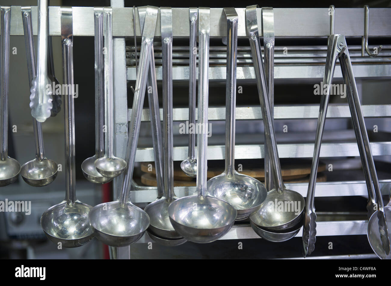Ladles hanging hi-res stock photography and images - Alamy