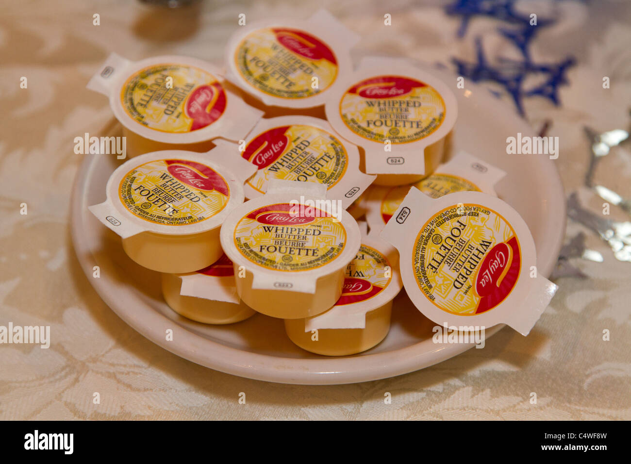 mini margarine butter Stock Photo - Alamy