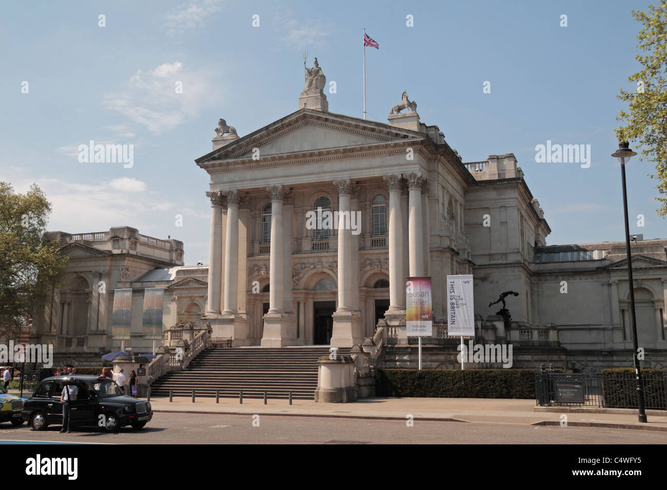 The main facade to Tate Britain, the home of British art from 1500 to ...