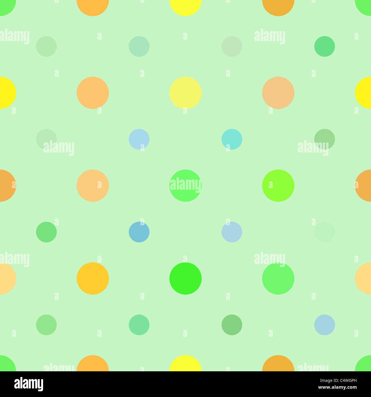 Multi colored dots pattern that tiles seamlessly in any direction Stock ...
