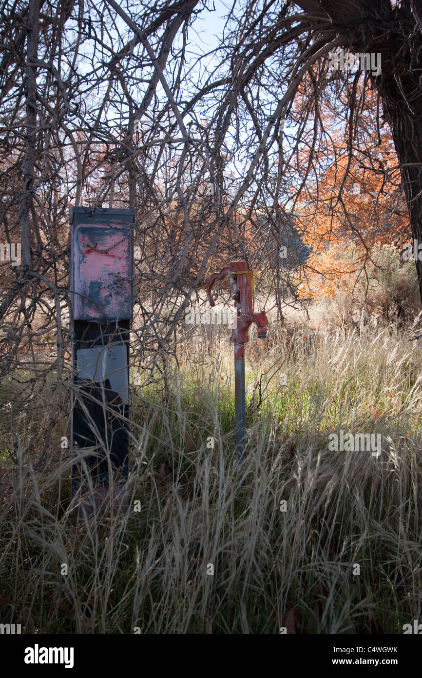 An abandoned rv park Stock Photo - Alamy