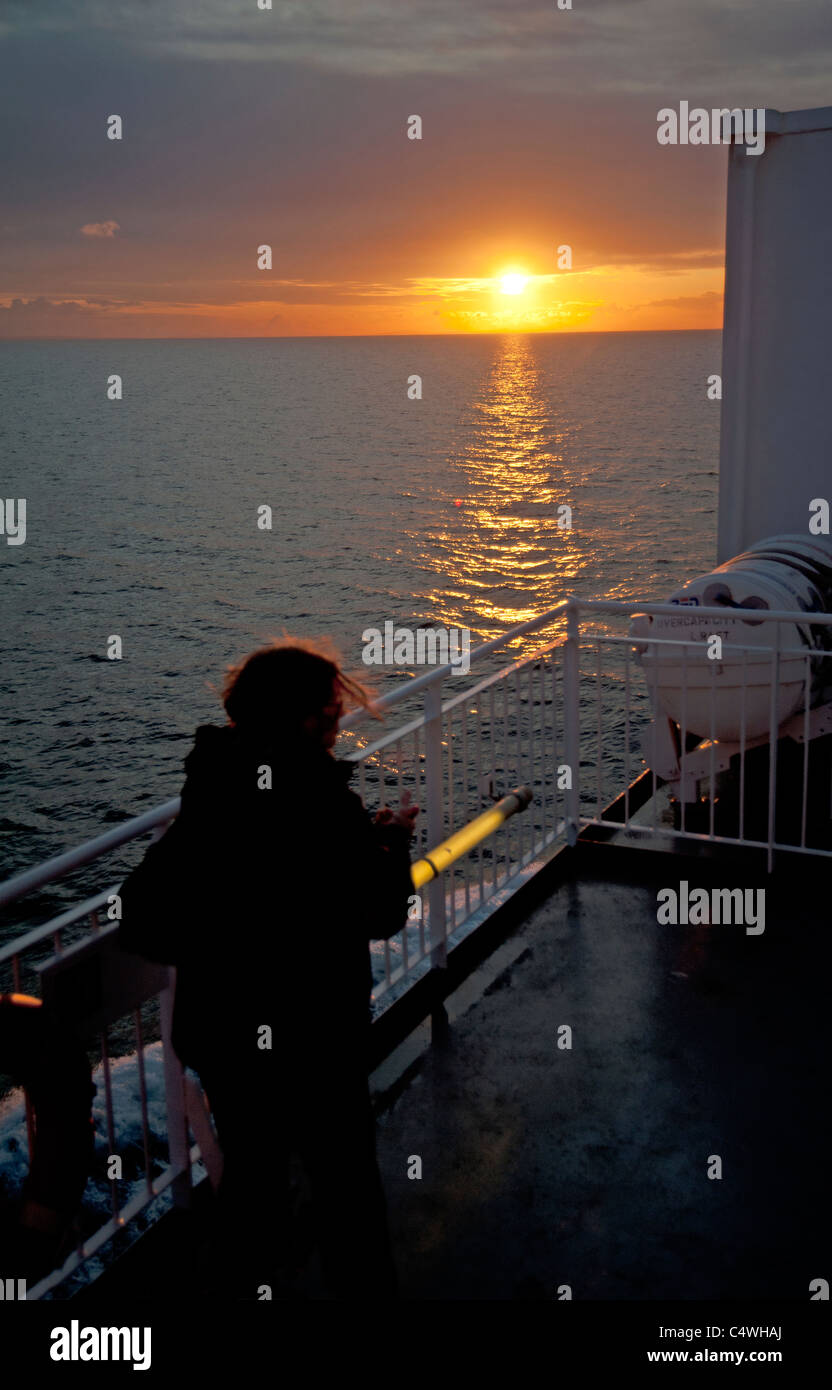Sailing aboard the Northlink ferry to Shetland from Aberdeen SCO 7314 ...