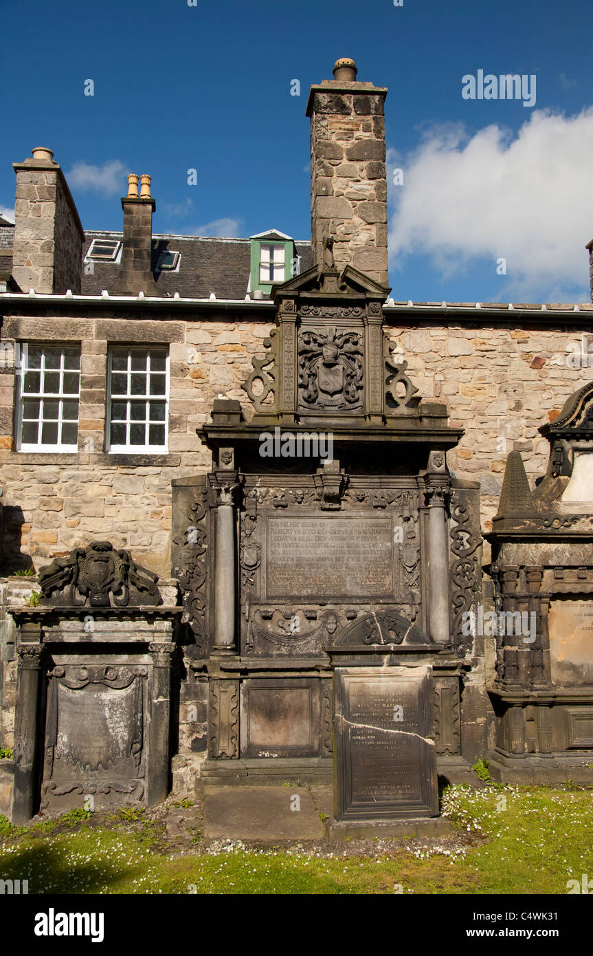 Scotland, Edinburgh. Historic Greyfriars Cemetery Stock Photo - Alamy
