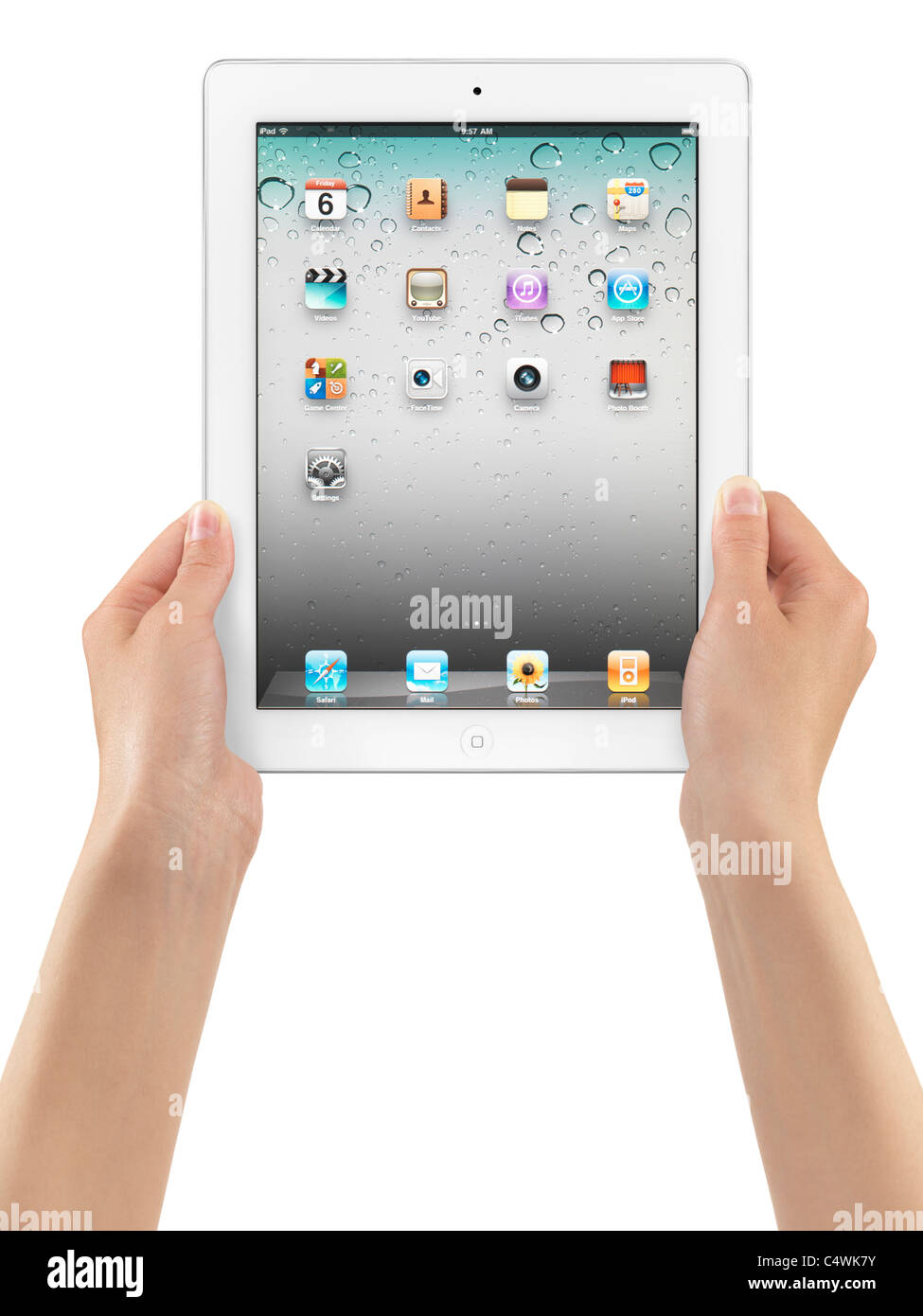 Hand electronic menu tablet hi-res stock photography and images - Alamy