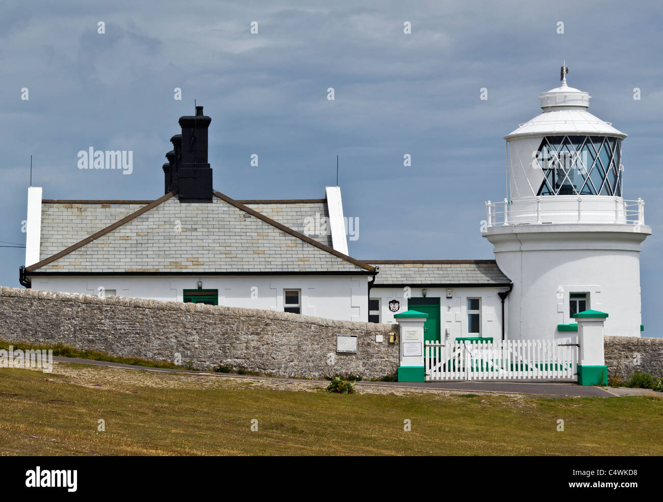Anvil Point Lighthouse near Swanage South Coast UK Stock Photo - Alamy