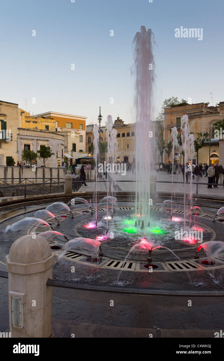 Italy - the main Piazza Vittorio Veneto, town square of Matera. The ...