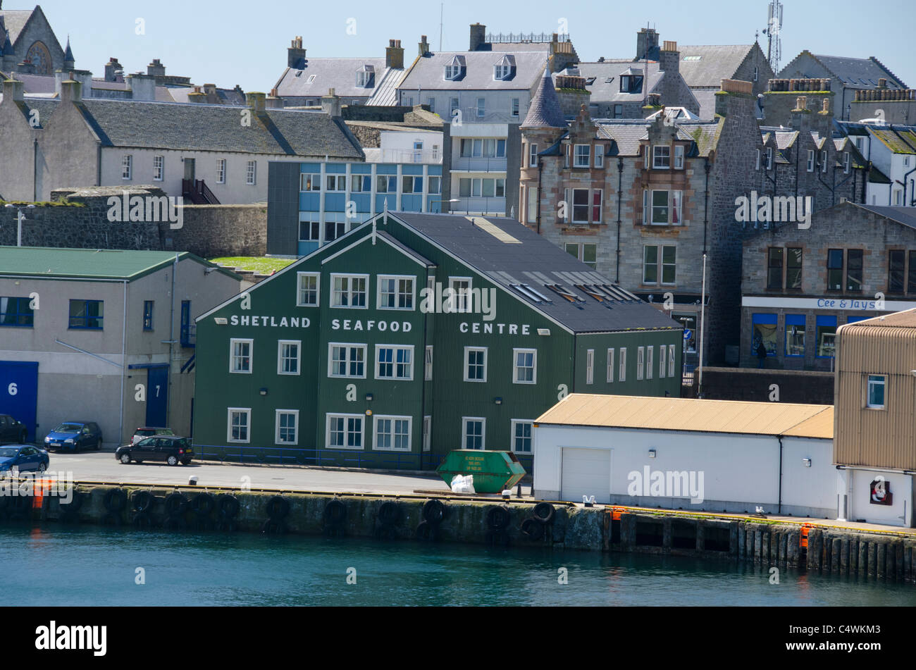 Scotland, Shetland Islands, Mainland, Lerwick. Historic North Sea ...