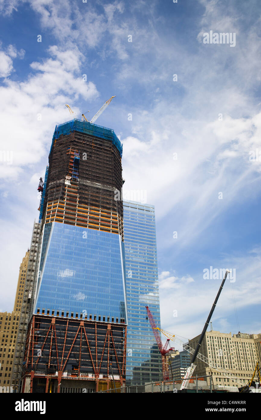 USA,New York,New York City,Modern skyscrapers under construction at ...