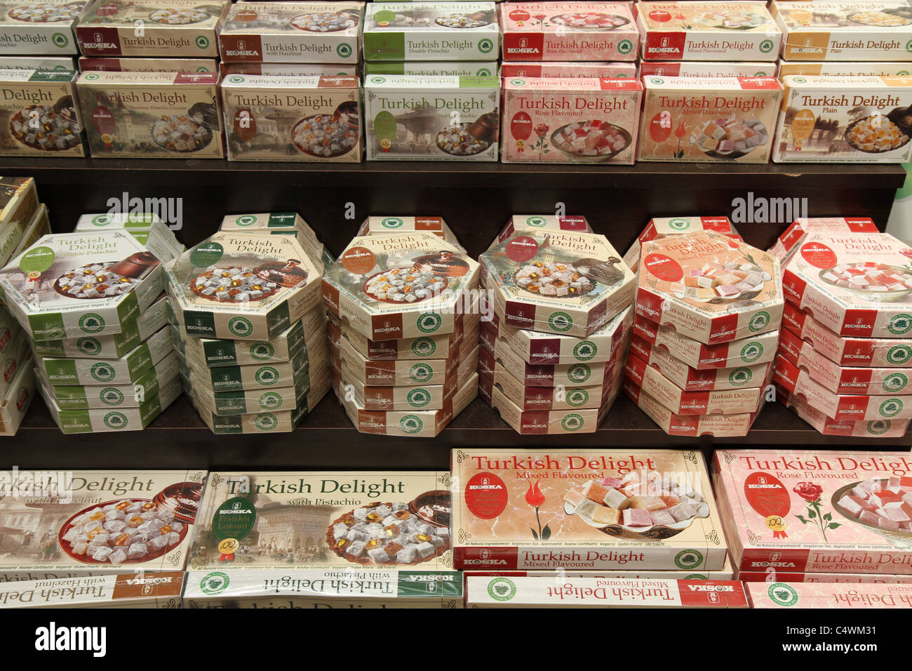 Turkish Delight in a candy shop in Kusadasi, Turkey Stock Photo - Alamy