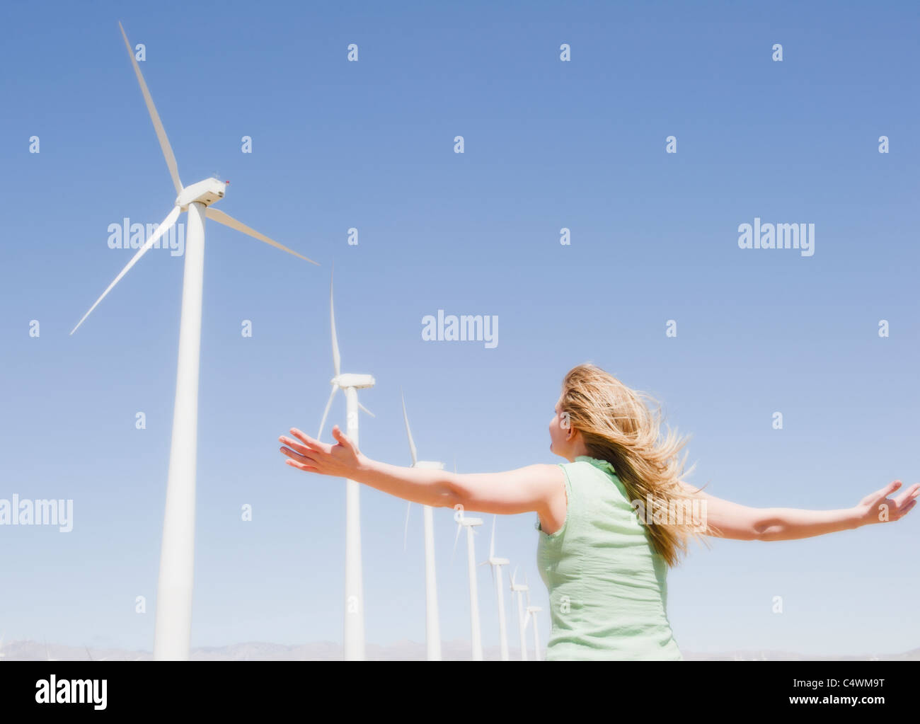 Female Wind Stretching High Resolution Stock Photography and Images - Alamy