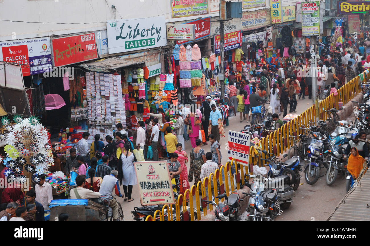 Street in Varanasi. India Stock Photo - Alamy