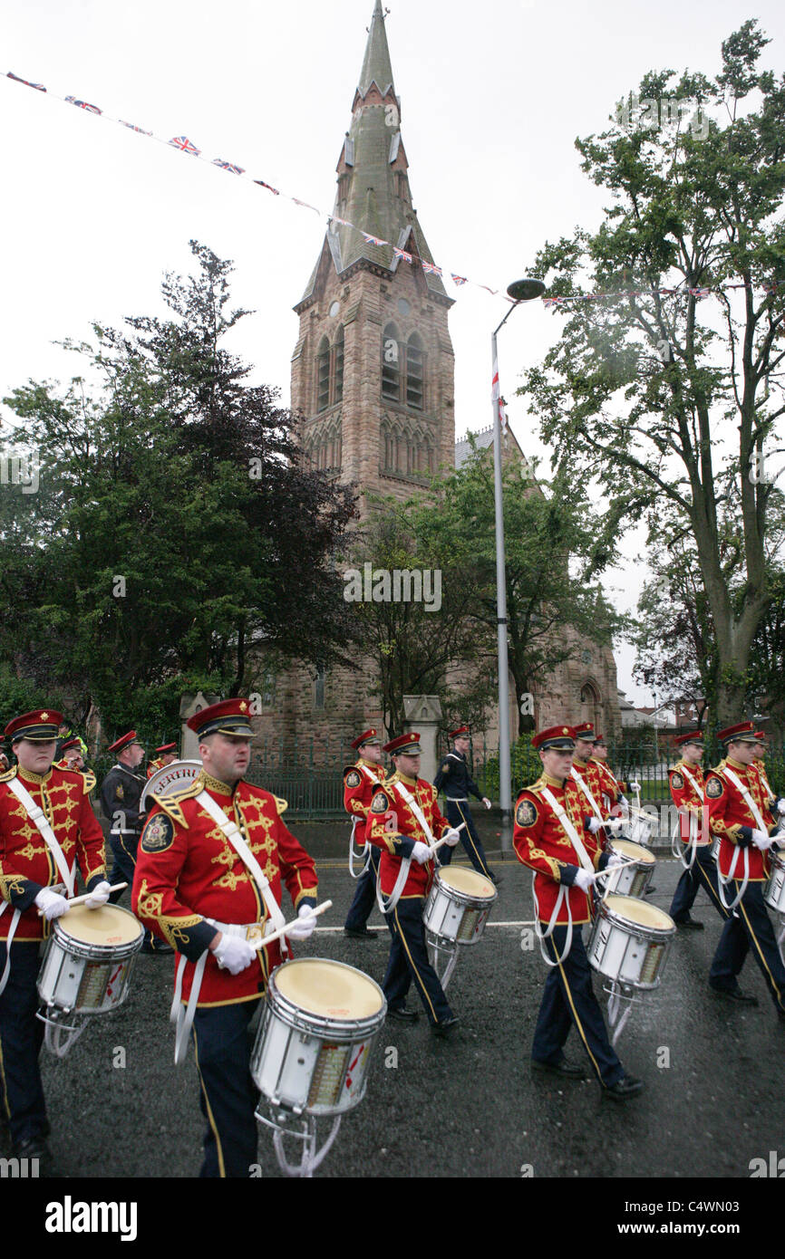 NORTHERN RELAND, BELFAST : Pro British Loyalist band Parade on the ...
