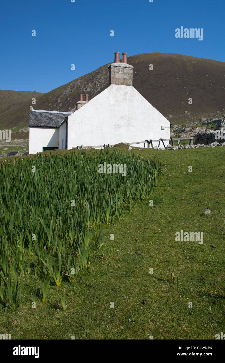 Scotland, St. Kilda Islands, Outer Hebrides. Historic island of Hirta ...