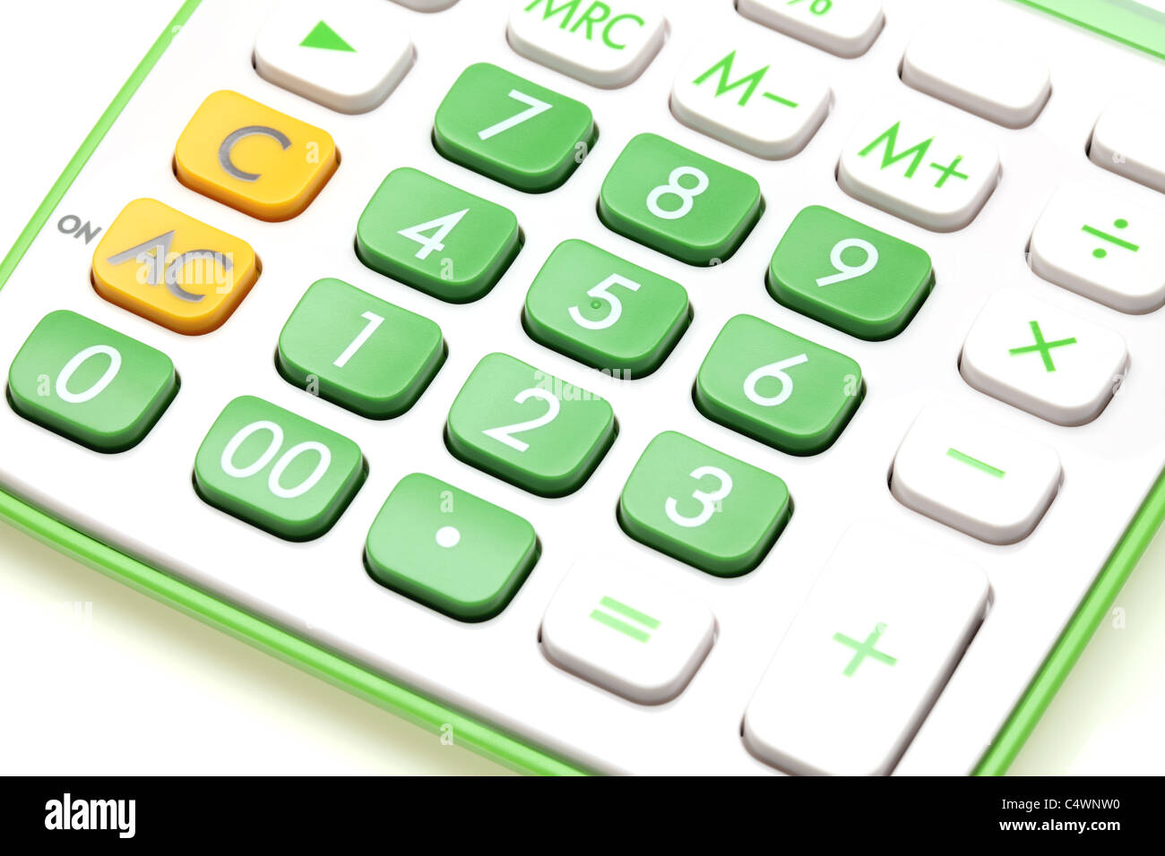 Calculator isolated on white background Stock Photo - Alamy