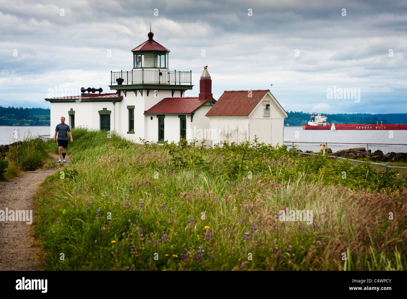The West Point Light, also known as the Discovery Park Lighthouse, is a ...