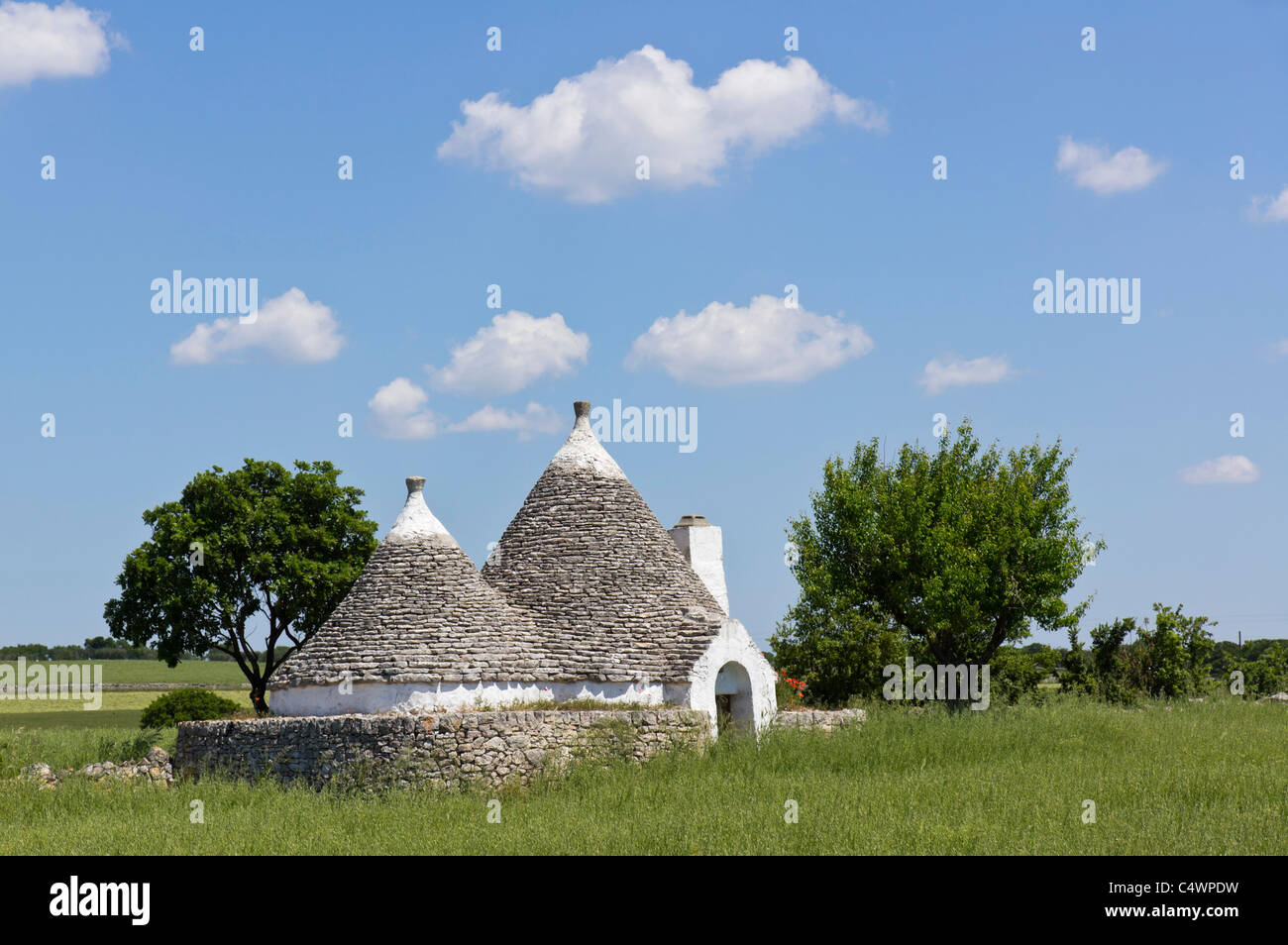 Puglia - traditional trulli (singular, trullo) drystone conical roof ...