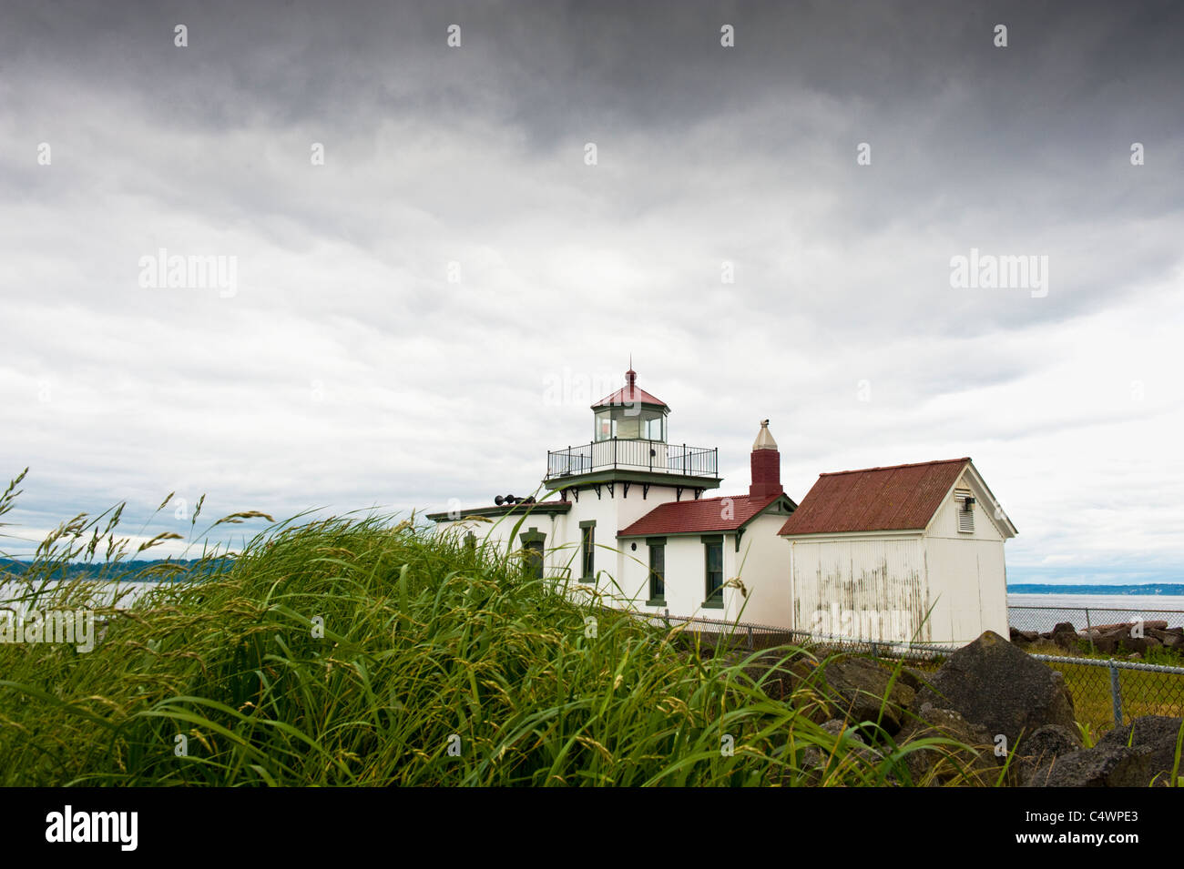 The West Point Light, also known as the Discovery Park Lighthouse, is a ...