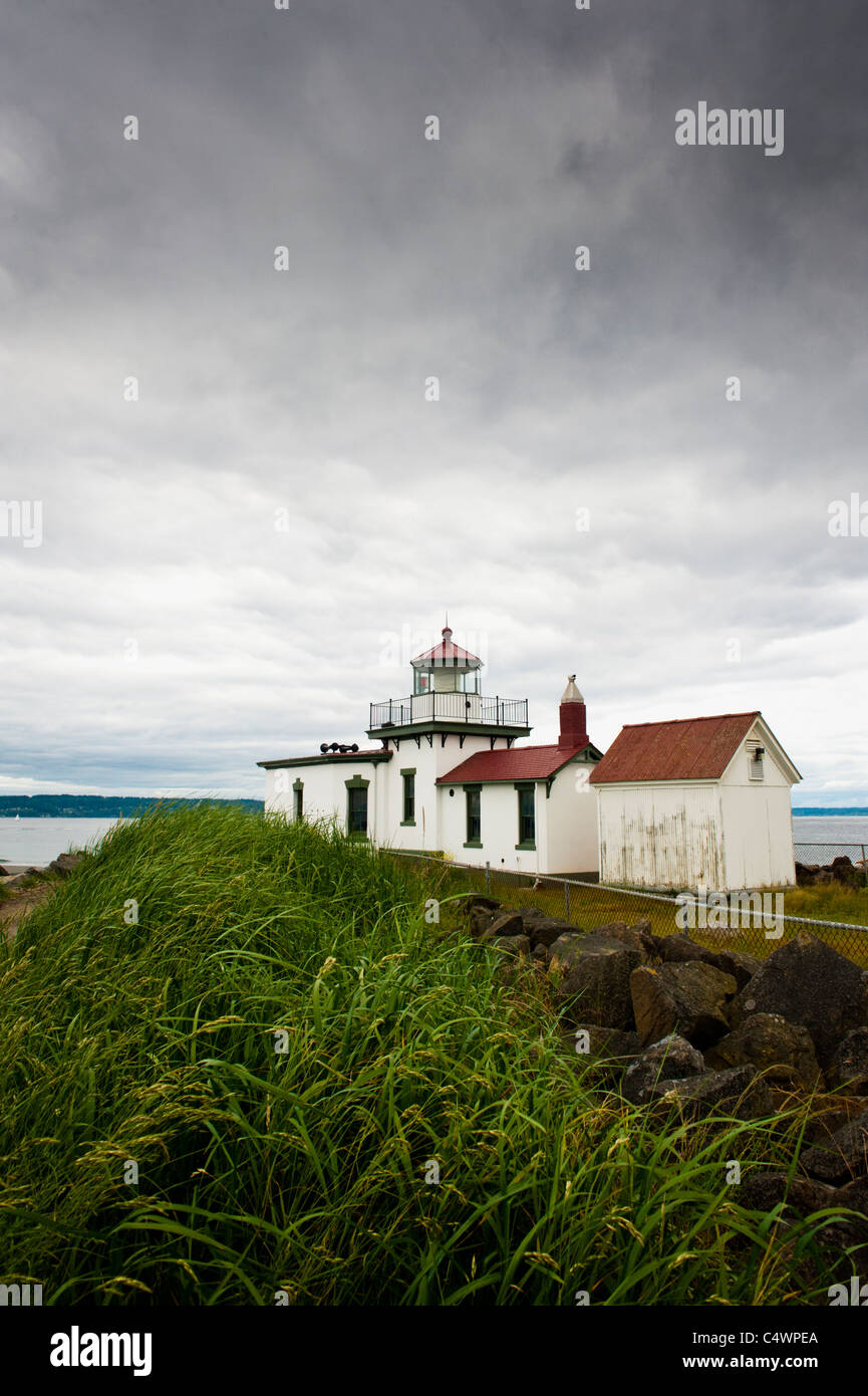 Also known as the discovery park lighthouse hi-res stock photography ...