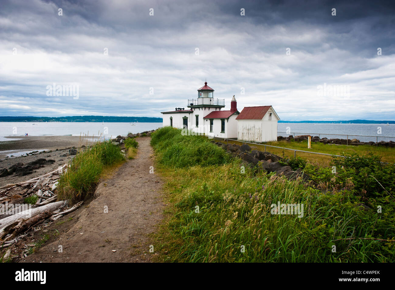 The West Point Light, also known as the Discovery Park Lighthouse, is a ...