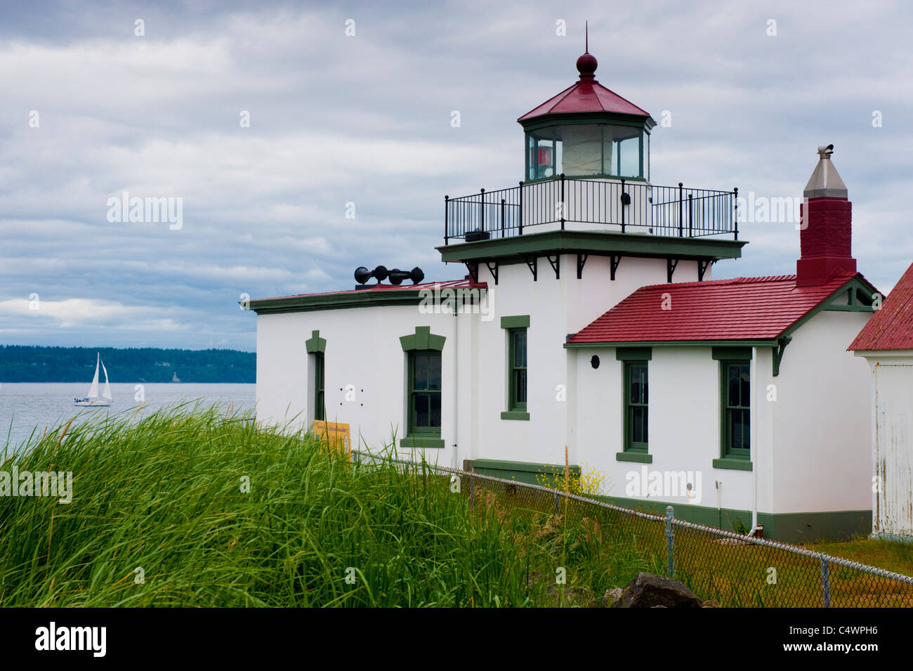 The West Point Light, also known as the Discovery Park Lighthouse, is a ...