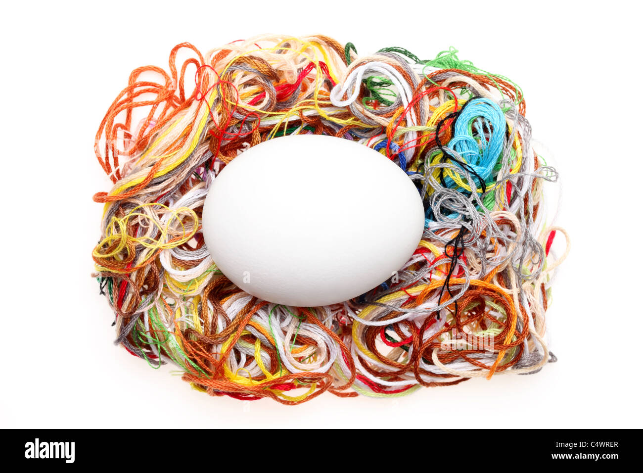 Tangle of silk threads hi-res stock photography and images - Alamy