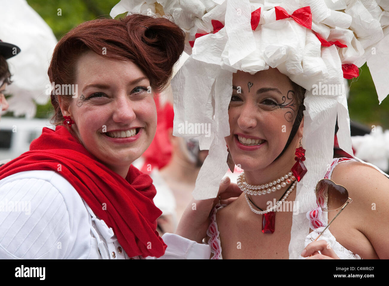 The Ice Queens at the end of the parade Stock Photo - Alamy
