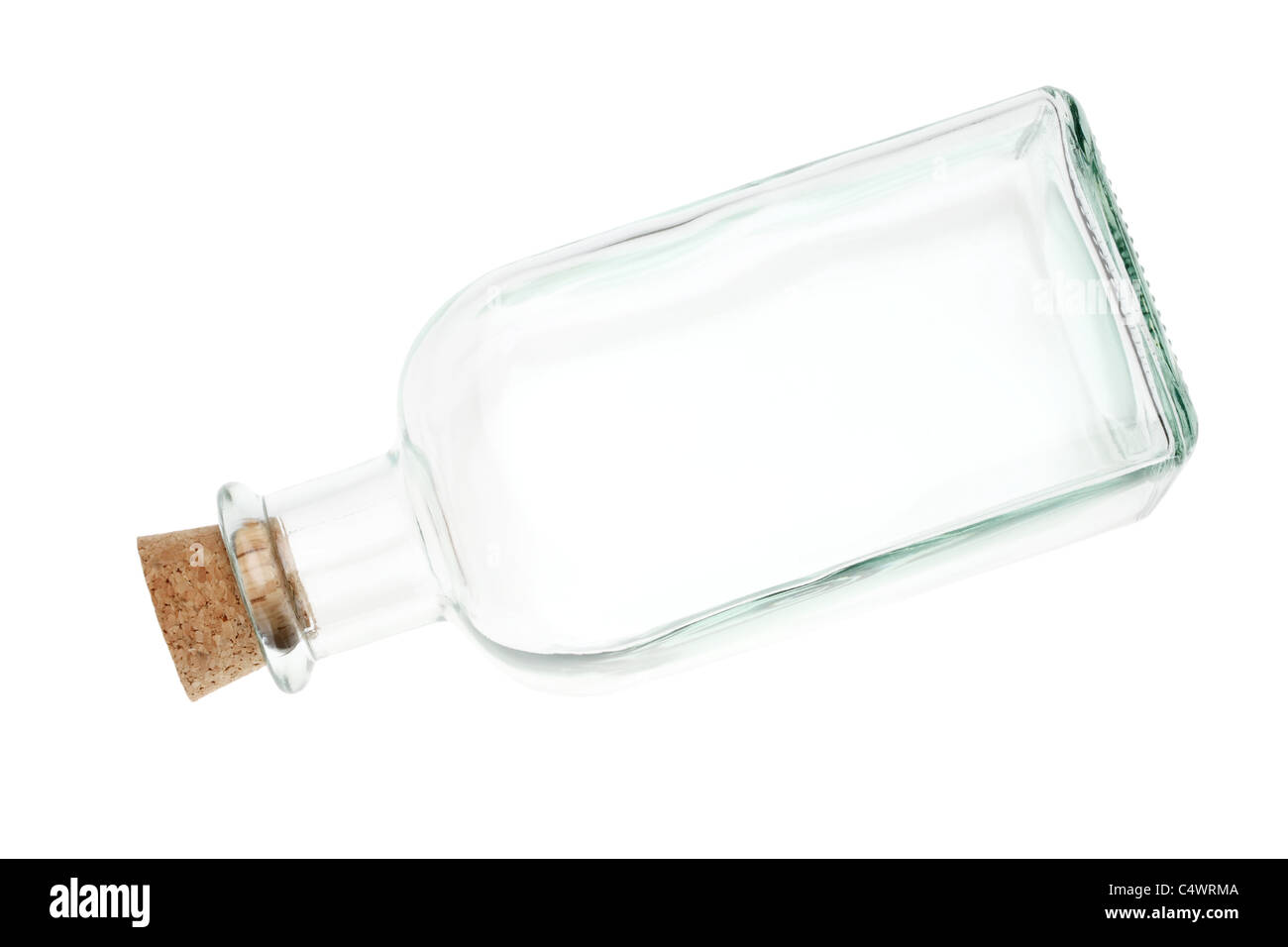 Glass bottle isolated on white background Stock Photo - Alamy