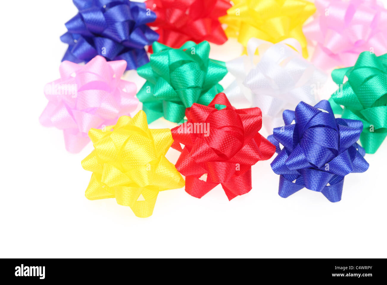Colorful ribbon isolated on white background Stock Photo - Alamy