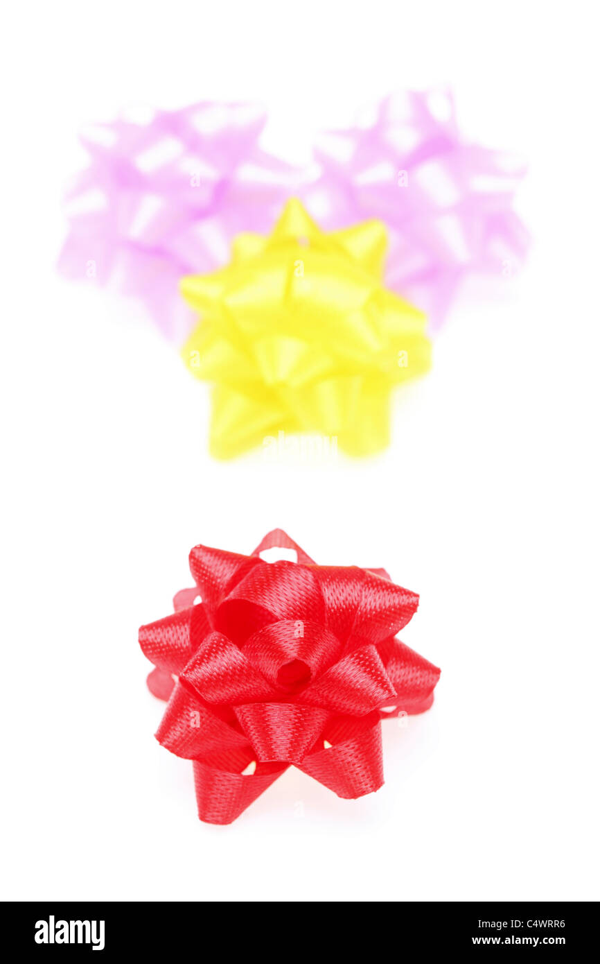 Colorful ribbon isolated on white background Stock Photo - Alamy