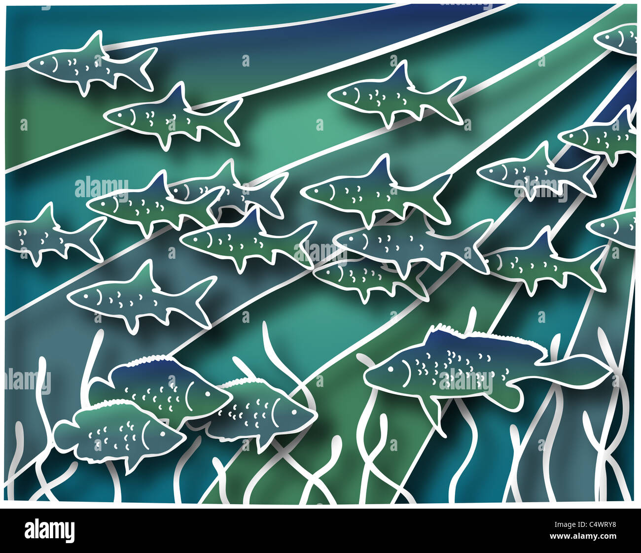 Fish batik hi-res stock photography and images - Alamy