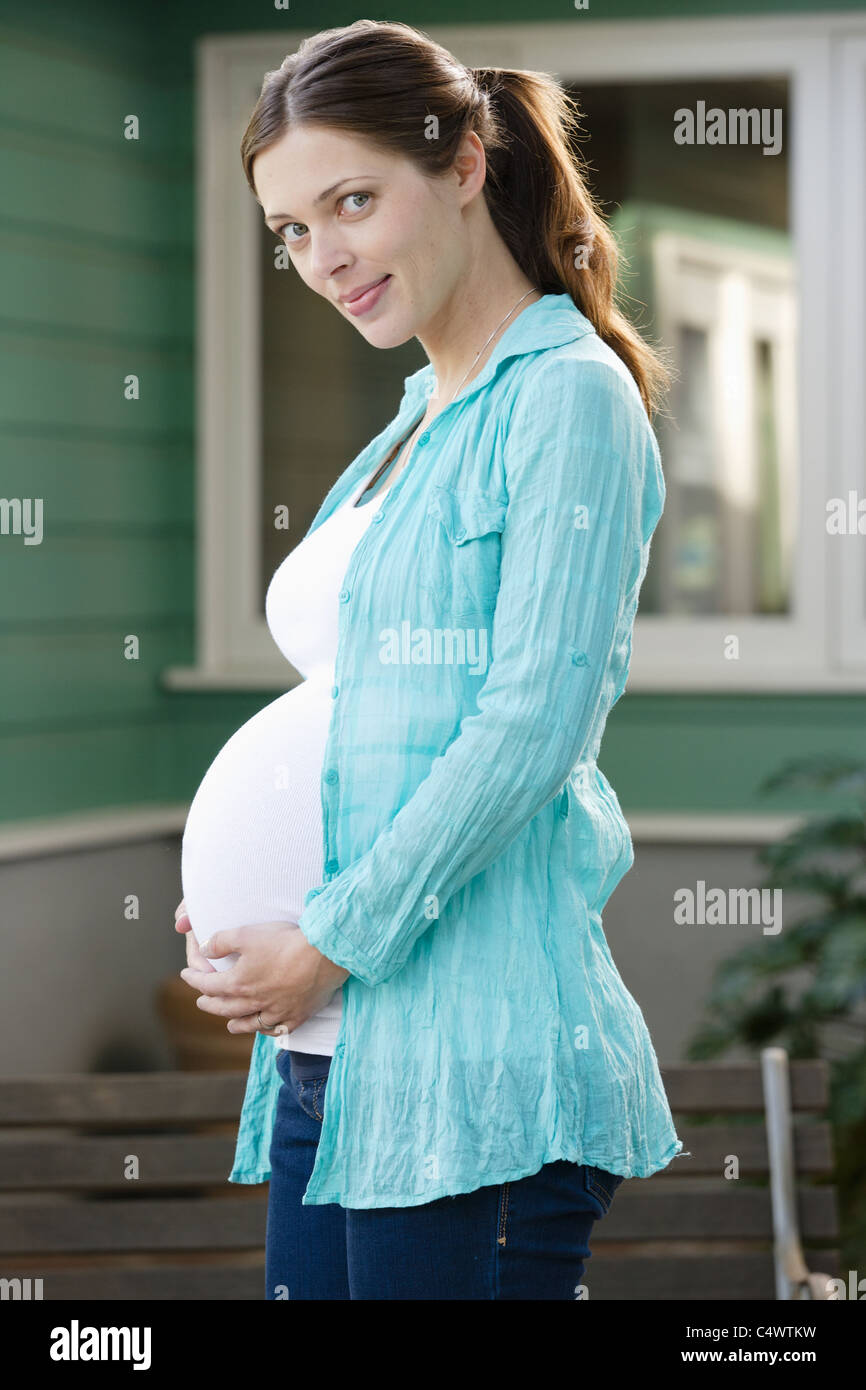 USA,California,Los Angeles,portrait of expectant mother Stock Photo - Alamy
