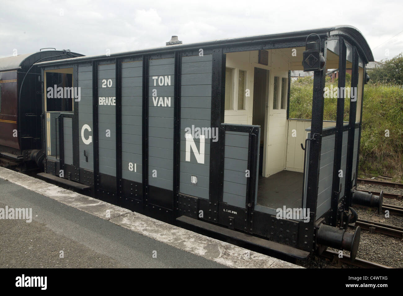 Interior old railway brake van hi-res stock photography and images - Alamy