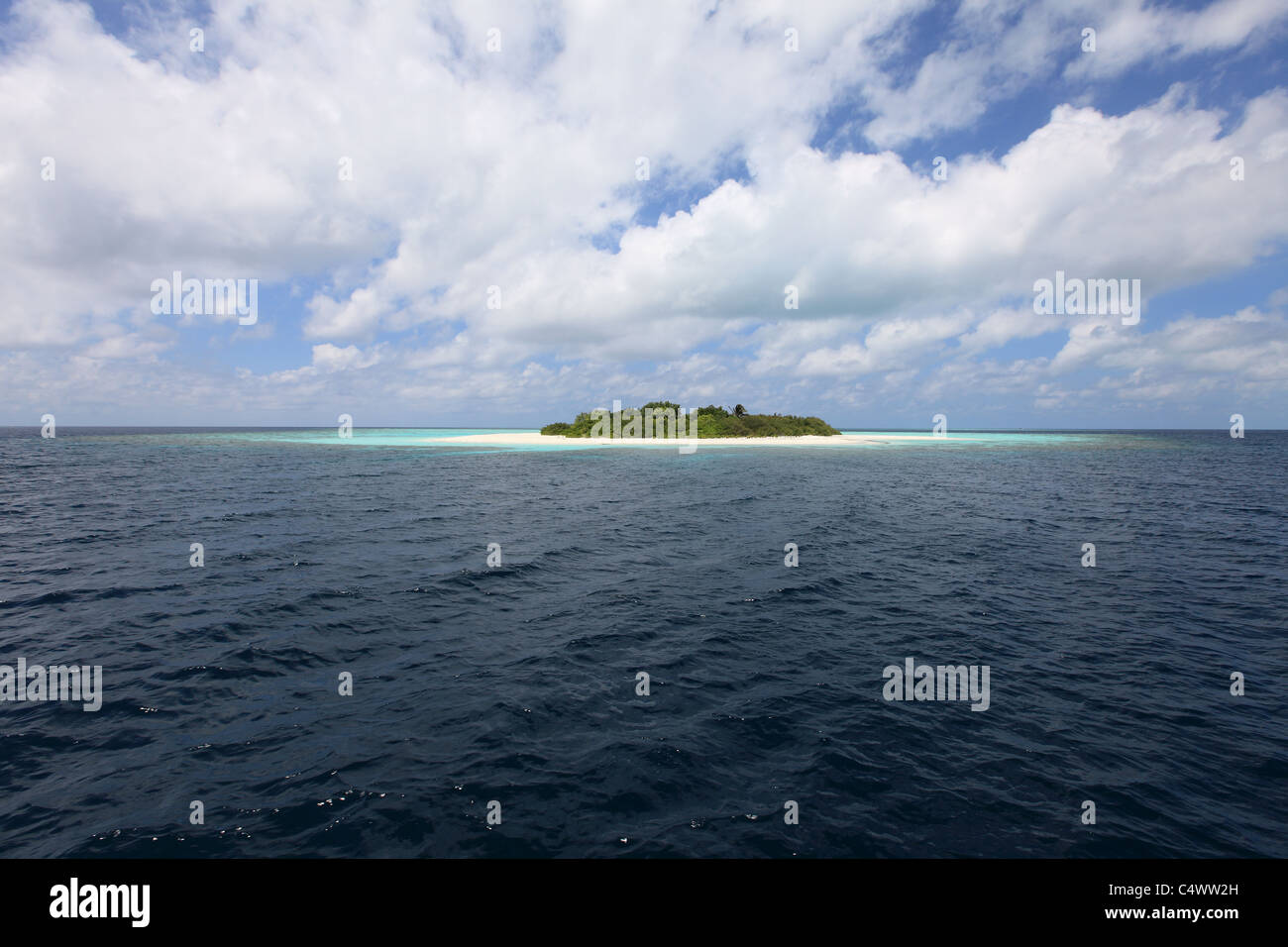 View of Tropical Deserted island Stock Photo - Alamy