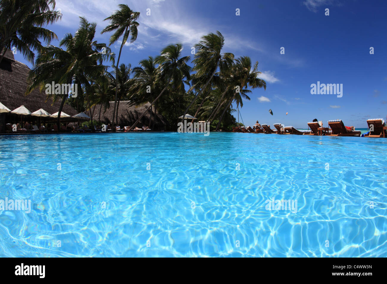 Swimming Pool in a holiday resort Stock Photo - Alamy