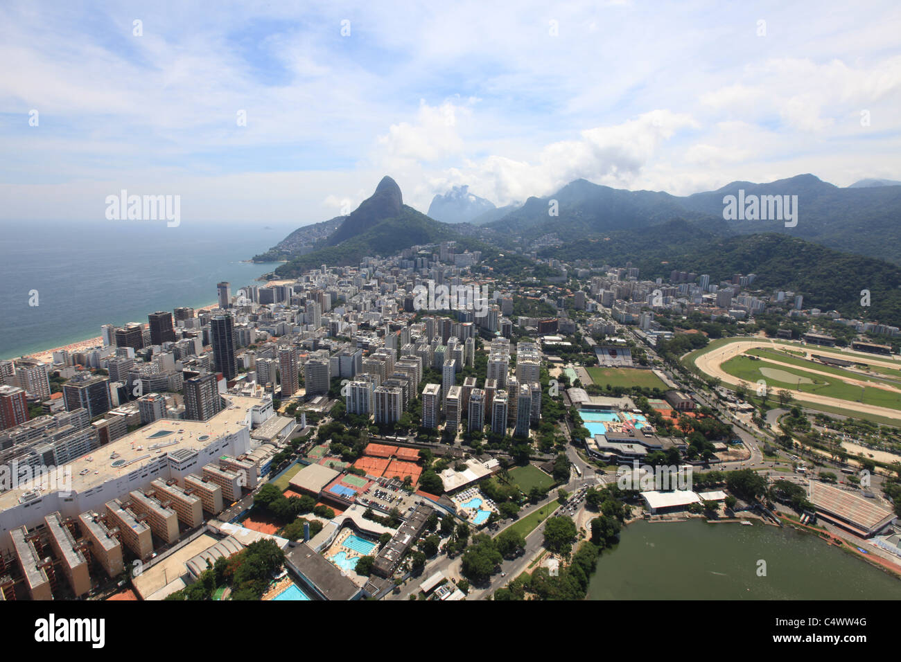 Aerial view of Leblon Stock Photo - Alamy