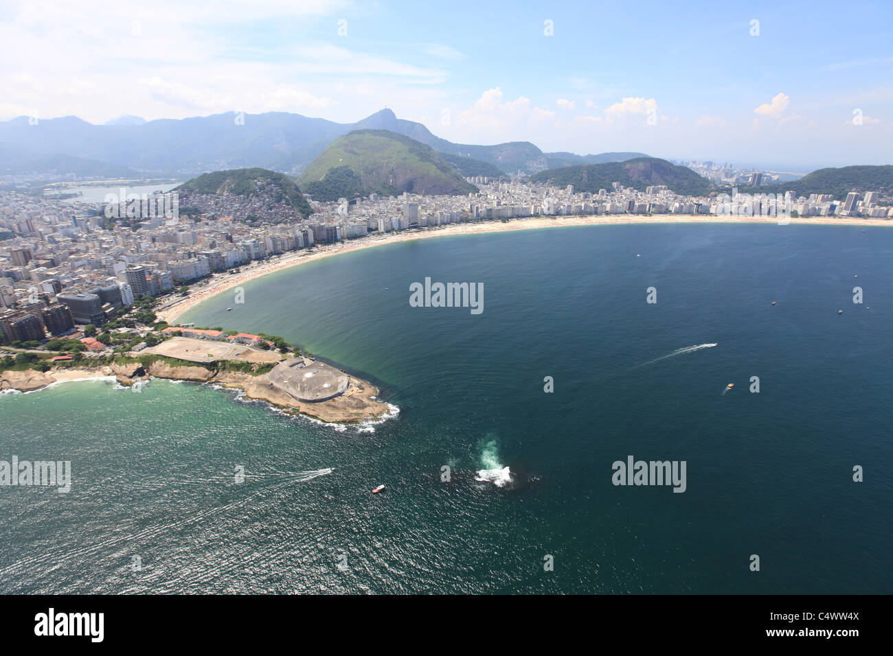 Aerial view copacabana beach hi-res stock photography and images - Alamy